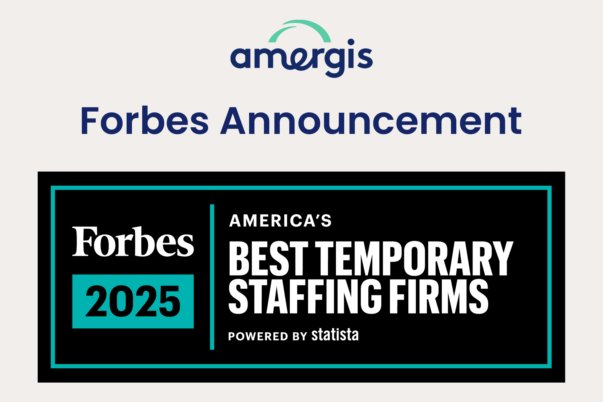 Amergis Ranks Among the Best Educational Staffing Firms of 2025 - Amergis
